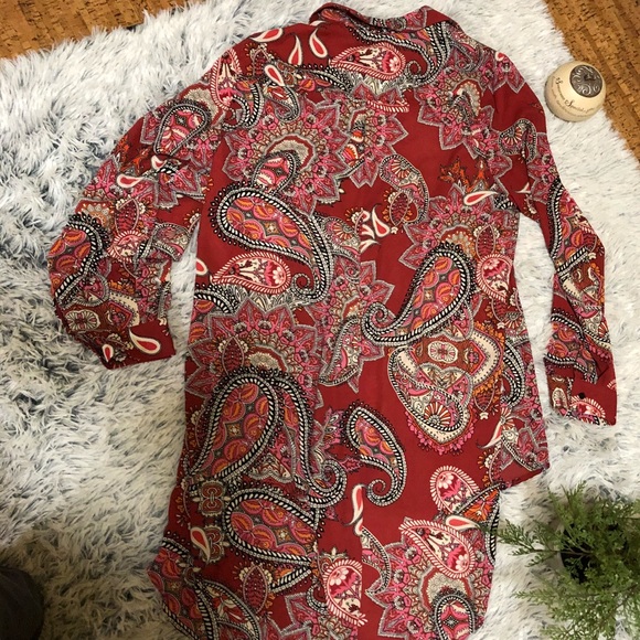 Spense | Tops | New Spense Paisley Tunic Blouse Xl | Poshmark